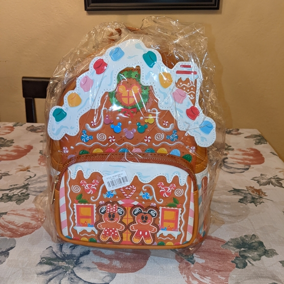 Loungefly | Bags | Exclusive Disney Gingerbread House Christmas ...
